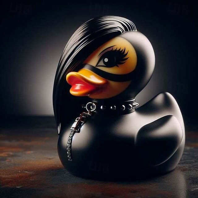 Duck Statue Decor Goth Satanic Duck, Gothic Punk Resin Collectible ...