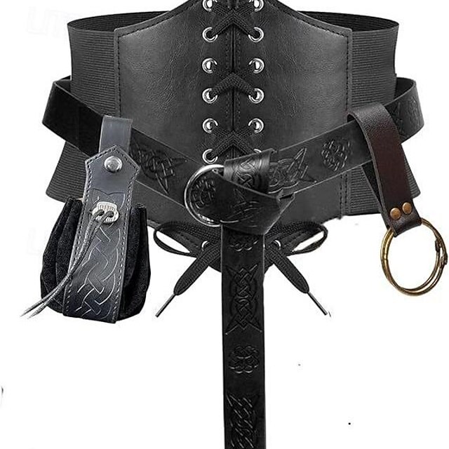Punk & Gothic Medieval Steampunk Waist Belt Viking Knights Templar ...