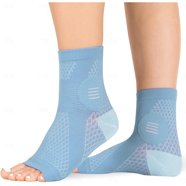 1 Pair Neuropathy Socks for Women and Men - Toeless Compression Socks ...