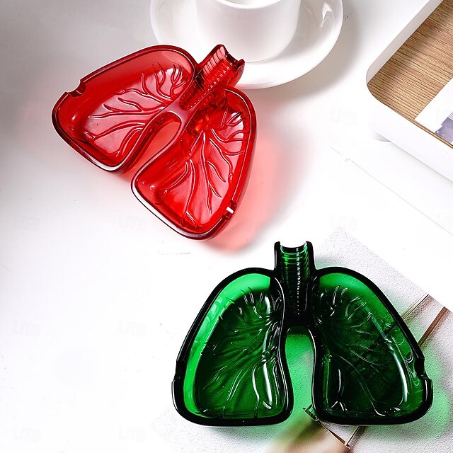Crystal Resin Lung-Shaped Ashtray – Colorful Epoxy Desktop Ash Tray ...