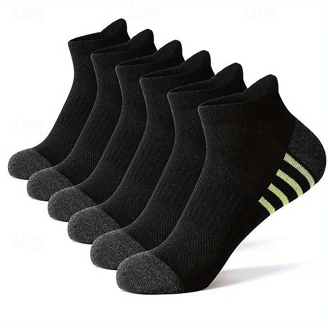 Men's 5 Pack Multi Packs Socks Ankle Socks Low Cut Socks Running Socks ...