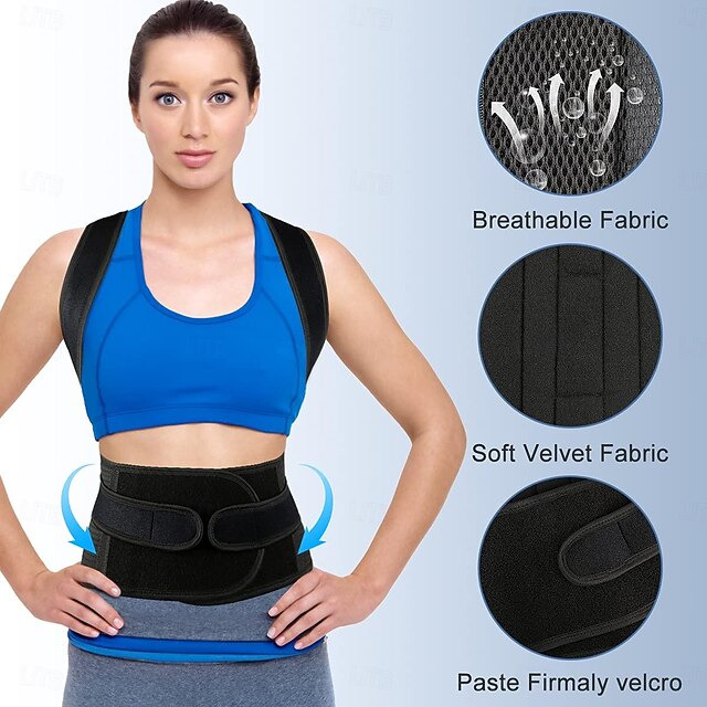 Back Brace Posture Corrector for Women and Men - Adjustable Posture ...