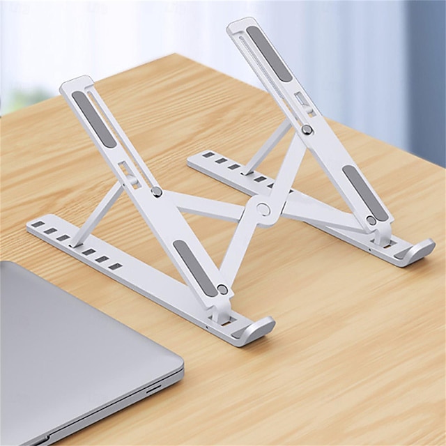 Adjustable Laptop Stand - Foldable, Portable Aluminum Alloy Stand ...