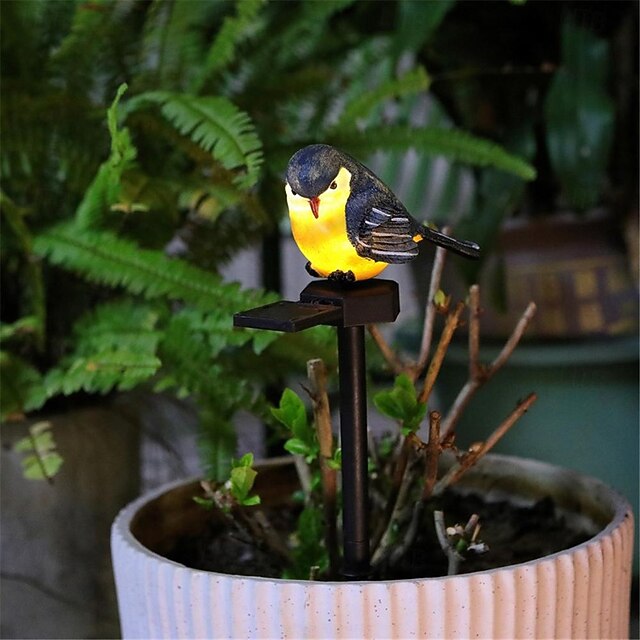 Solar LED Bird light Sparrow Light Animal Solar Garden Light Waterproof ...