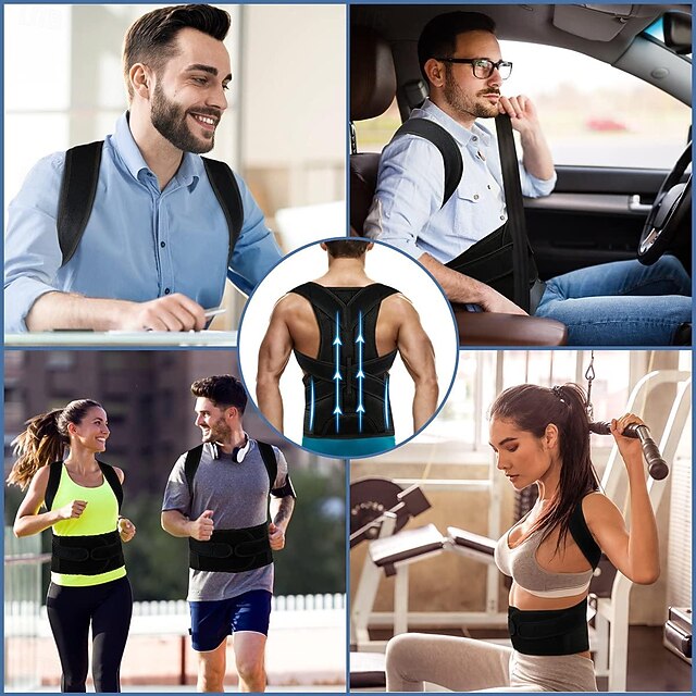 Back Brace Posture Corrector for Women and Men - Adjustable Posture ...