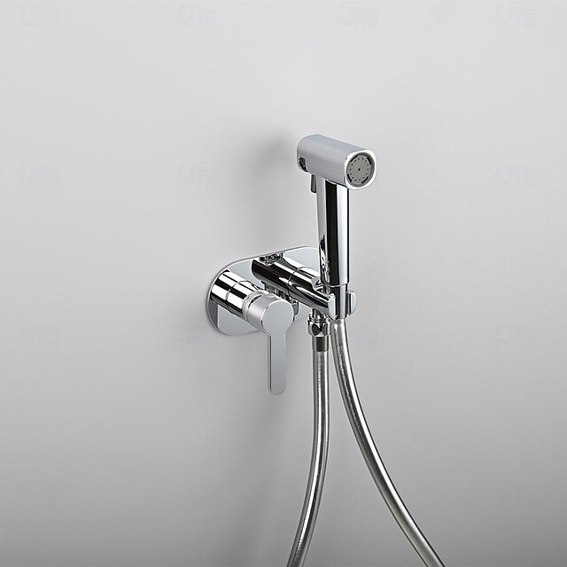 Brushed Grey Bidet Sprayer set wall Bidet shower Hot And Cold bidet ...