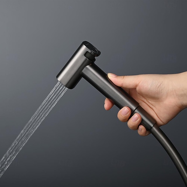 Brushed Grey Bidet Sprayer set wall Bidet shower Hot And Cold bidet ...