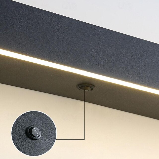 LED Wall Light Warm White Shelf Wall Mount Lighting Fixture Rectangular ...