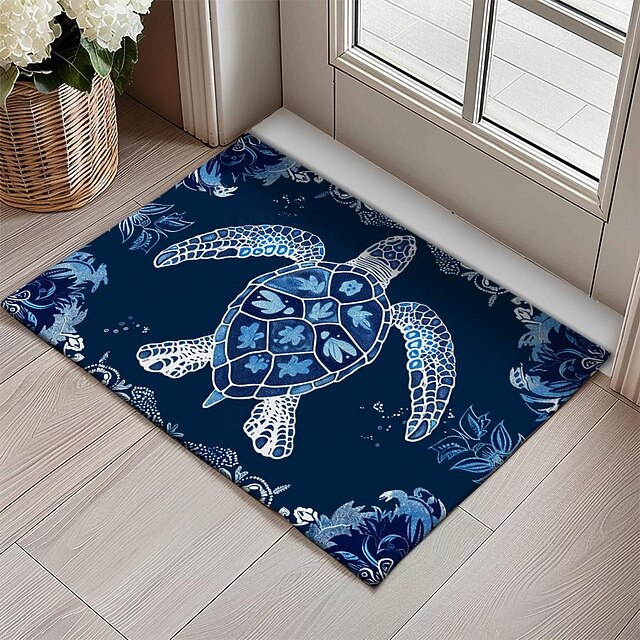 Sea Turtle Doormat Kitchen Mat Floor Mat Non-Slip Area Rug Oil Proof ...