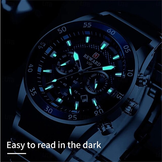 Men Quartz Watch Outdoor Sports Fashion Casual Luminous Calendar ...