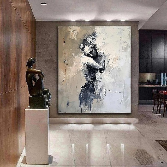 Hand painted Abstract Lady Framed Woman painting hand painted lovers ...