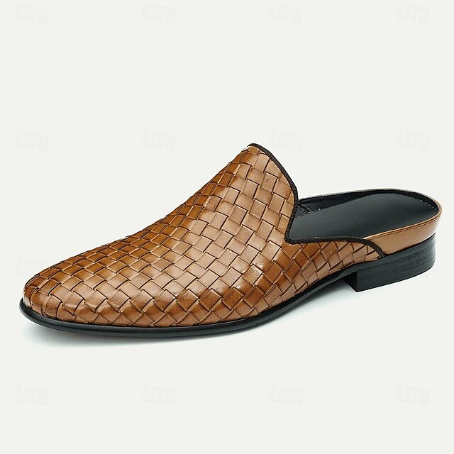 Men's Clogs & Mules Full-grain Leather Leather Comfortable Slip ...
