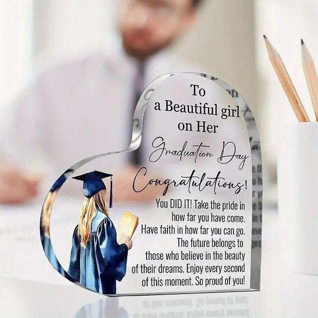 1pc Inspirational Graduation Gifts For Her Him 2025 High School College ...