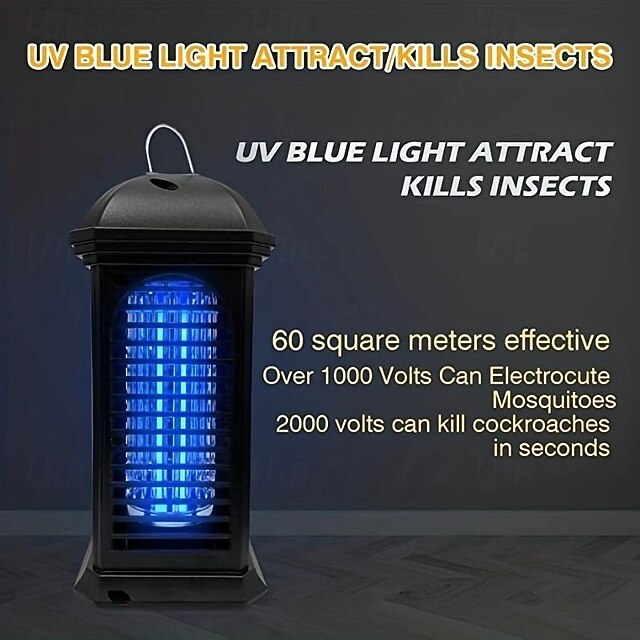 Bug Zapper Electric Mosquito Killer, Indoor and Outdoor Mosquito Killer ...