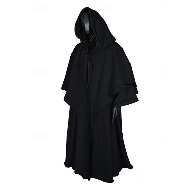 Retro Vintage Punk & Gothic Medieval Hooded Cloak Shawls Ranger Elven ...