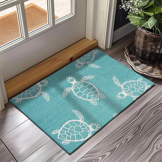 Sea Turtle Doormat Kitchen Mat Floor Mat Non-Slip Area Rug Oil Proof ...