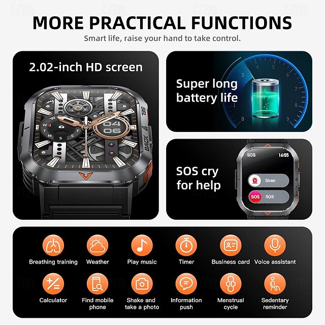 696 S50 Smart Watch 2.02 inch Smartwatch Fitness Running Watch ...
