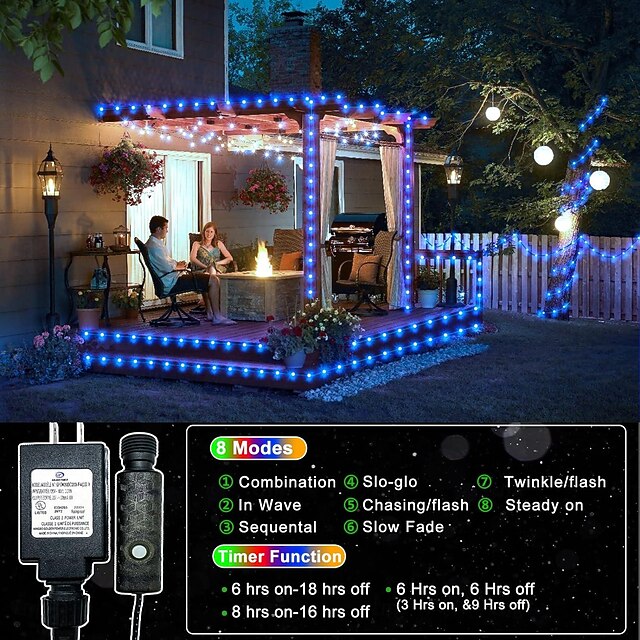 Outdoor IP67 Waterproof LED Strips Lights 328ft 100m Flexiable String ...
