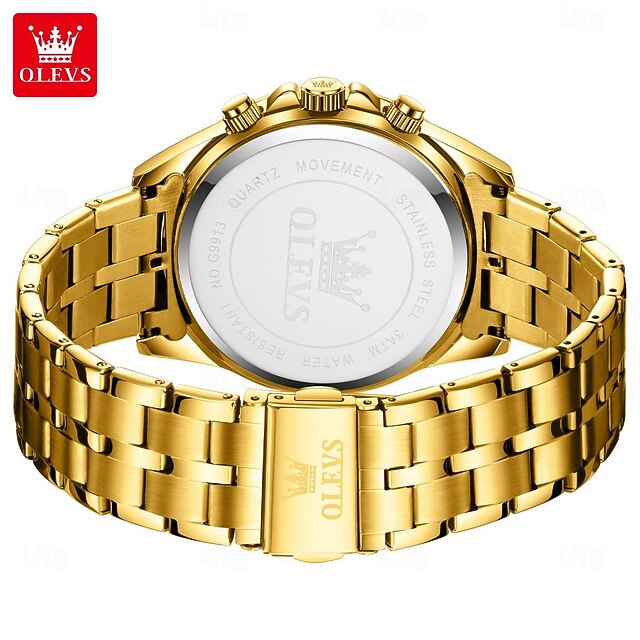 OLEVS 9913 Men Watch Sport Business Hollow out Waterproof Luminous ...