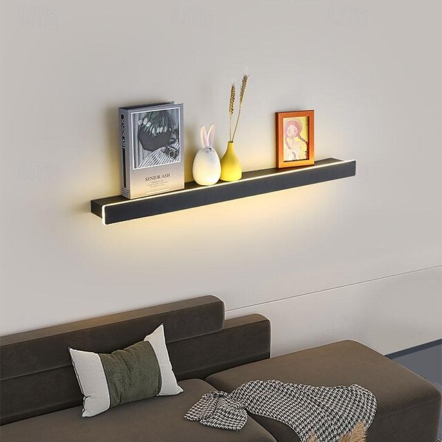 LED Wall Light Warm White Shelf Wall Mount Lighting Fixture Rectangular ...