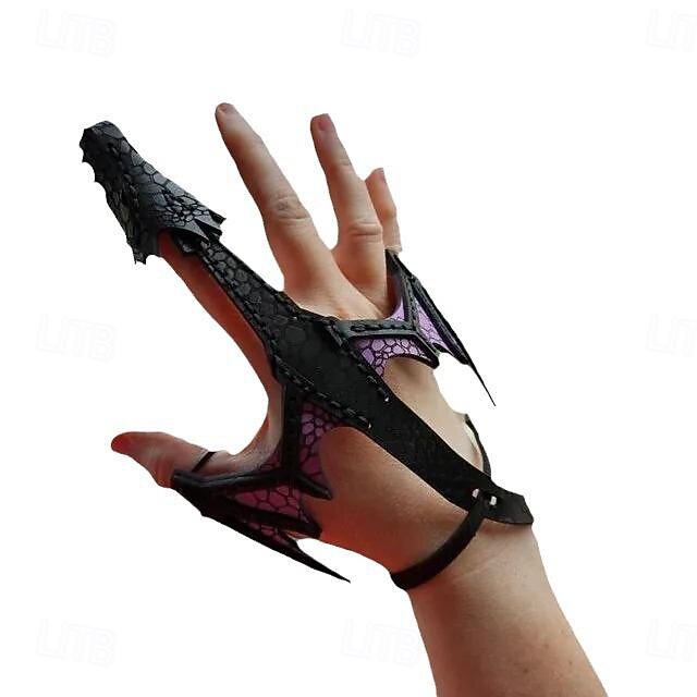 Leather Hand Dragon Bracelet - Vegetable Tanned Leather Hand Puppet ...