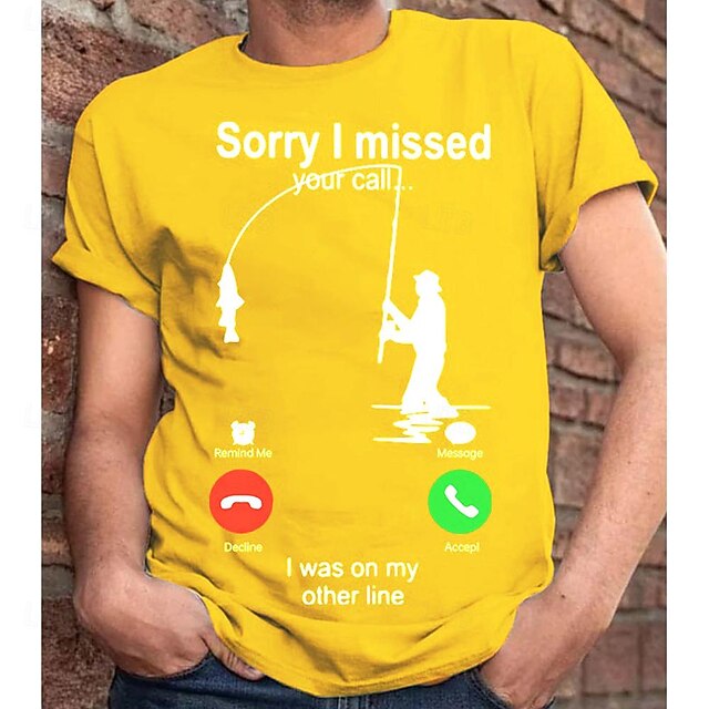 Sorry I Missed Your Call Was On My Other Line Mens 3D Shirt For Fishing ...