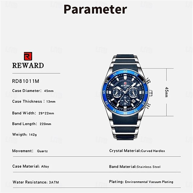 Men Quartz Watch Outdoor Sports Fashion Casual Luminous Calendar ...