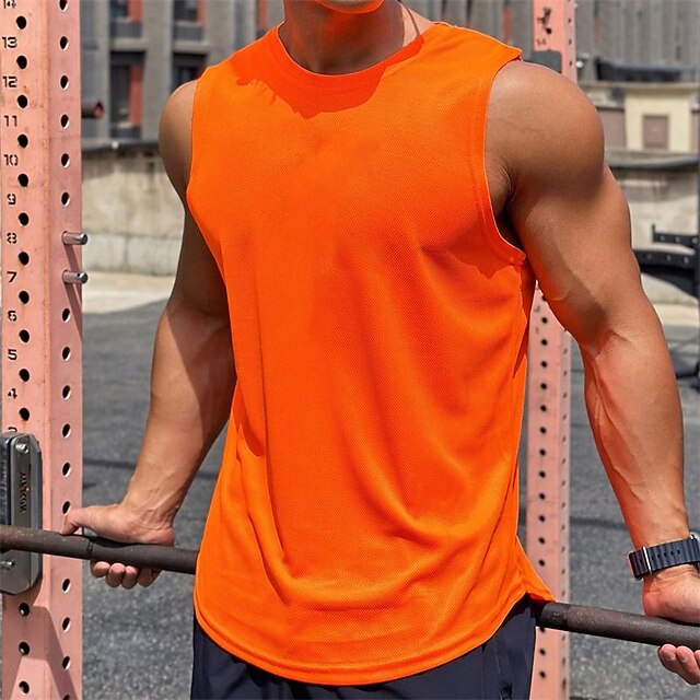 Men's Workout Tank Top Running Tank Top Gym Tank Top Sleeveless Vest ...