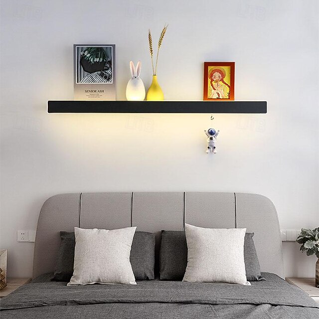 LED Wall Light Warm White Shelf Wall Mount Lighting Fixture Rectangular ...