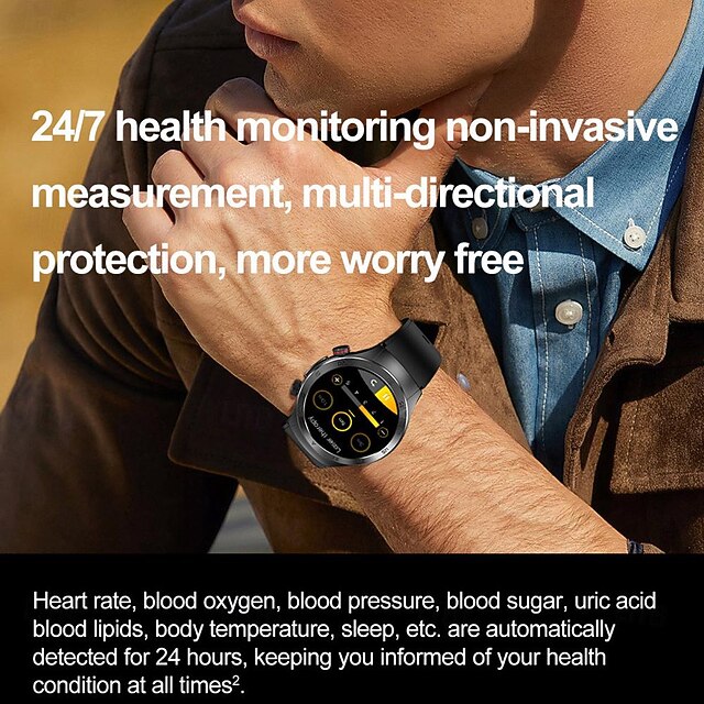 Smart Watch 1.49 inch Smart Band Fitness Bracelet Bluetooth ECG+PPG ...