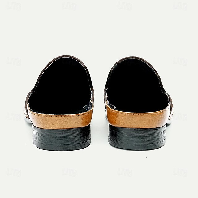 Men's Clogs & Mules Full-grain Leather Leather Comfortable Slip ...