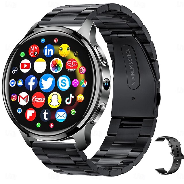 iMosi P68 Smartwatch 1.51 Zoll Smart Watch Telefon 4G Schrittzähler ...