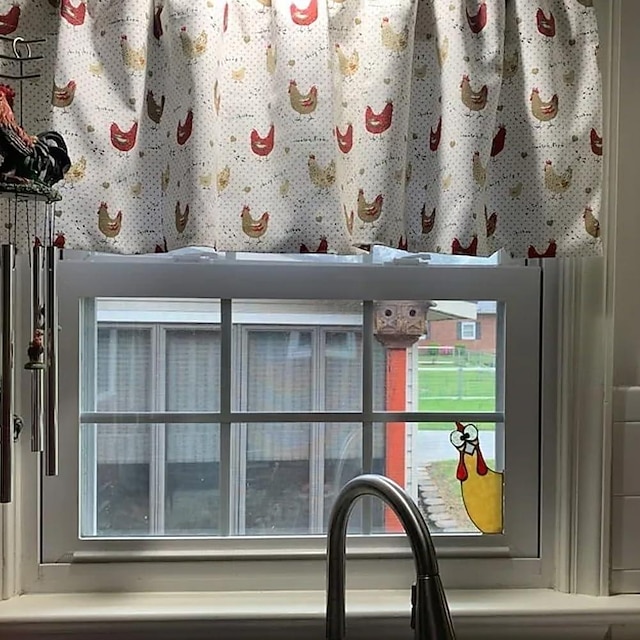 Funny Rooster Stained Glass Bird Window Corner Decor,Rooster Yard Decor ...