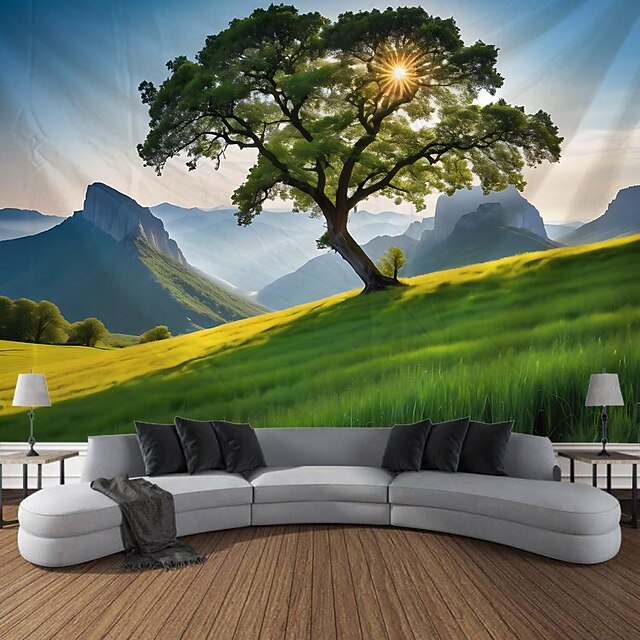 Forest Trees Nature Scenery Hanging Tapestry Wall Art Large Tapestry ...