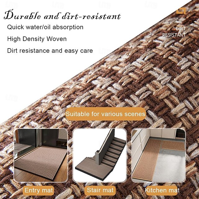 Kitchen Rugs & Mats Non-Skid WashableAnti-Fatigue, Non-Slip Absorbent ...