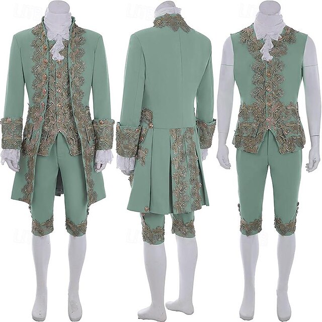 Rococo Baroque Victorian Outfits Fancy Dress Men's Royal Halloween ...
