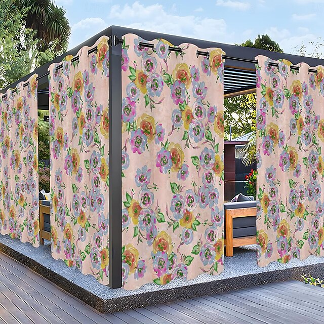 Rideaux d'intimité imperméables pour extérieur, rideaux de terrasse ...