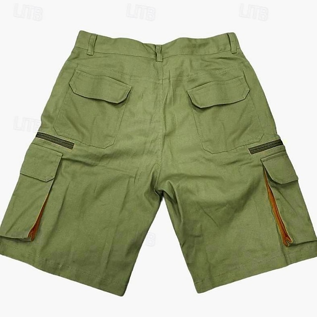 Men's Cargo Shorts Shorts Casual Shorts Zipper Pocket Multi Pocket ...