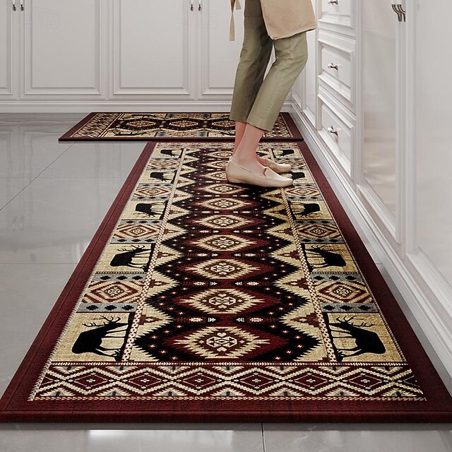 Kitchen Rugs & Mats Non-Skid WashableAnti-Fatigue, Non-Slip Absorbent ...