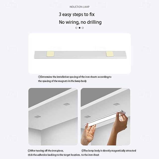 Under Cabinet Lighting, Ultra-thin LED Cabinet Light, Motion Sensor LED ...