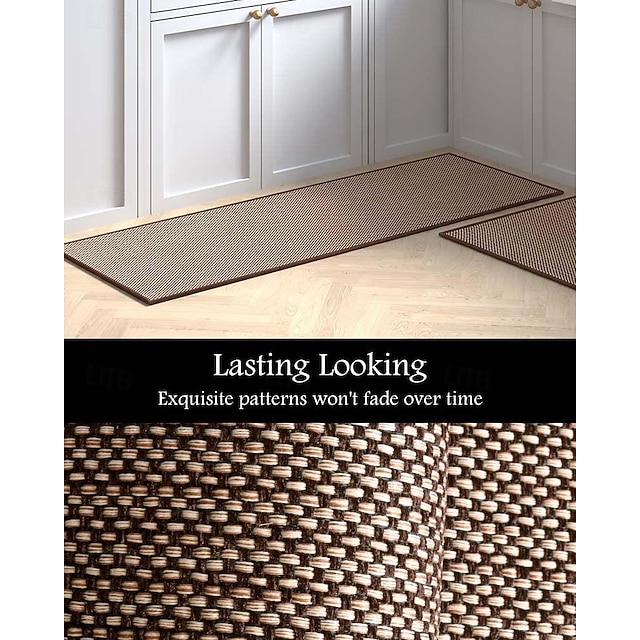 Kitchen Rugs & Mats Non-Skid WashableAnti-Fatigue, Non-Slip Absorbent ...