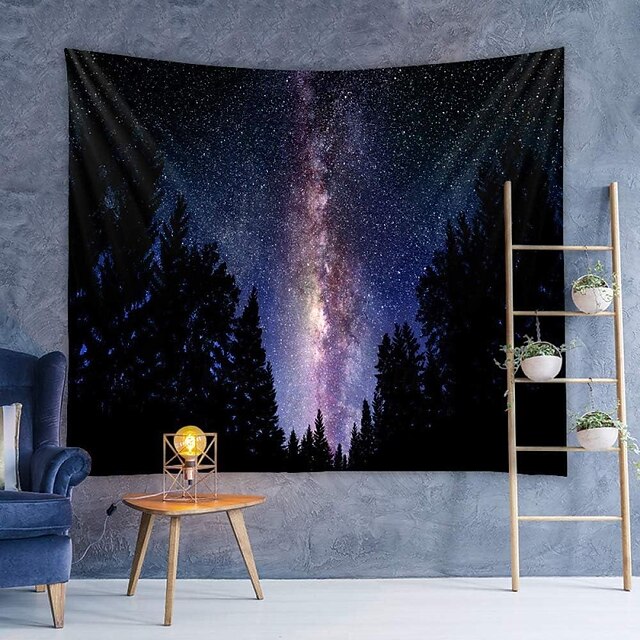 Landscape Large Wall Tapestry Forest Light Art Decor Blanket Curtain ...