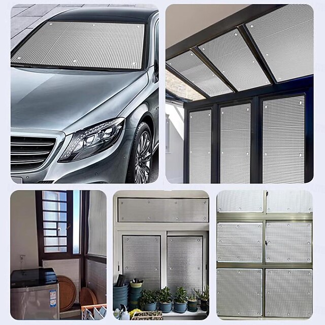 Window Sun Shade Film Home Sunshade Protector Pad Aluminum Foil Anti-UV ...