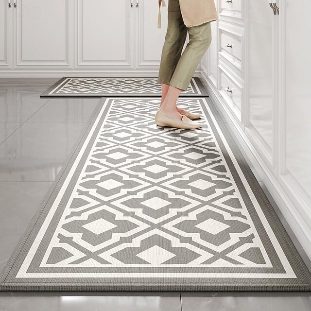 Kitchen Rugs & Mats Non-Skid WashableAnti-Fatigue, Non-Slip Absorbent ...