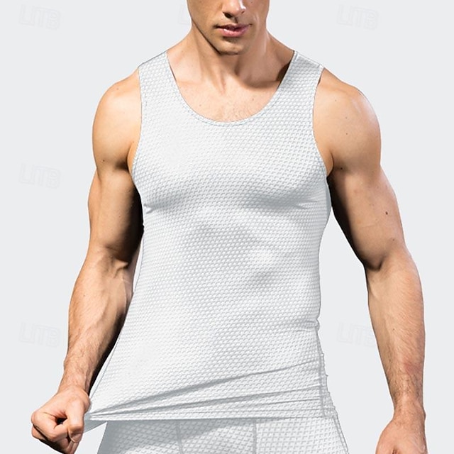Men's Workout Tank Top Running Tank Top Gym Tank Top Sleeveless Vest ...