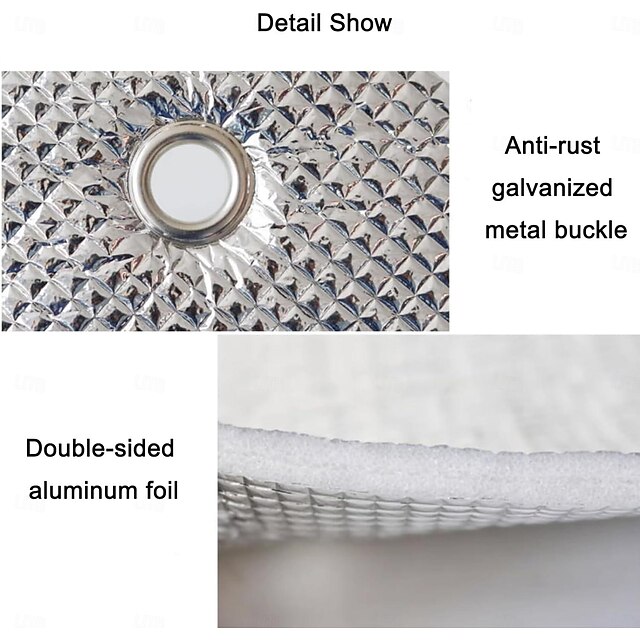 Window Sun Shade Film Home Sunshade Protector Pad Aluminum Foil Anti-UV ...