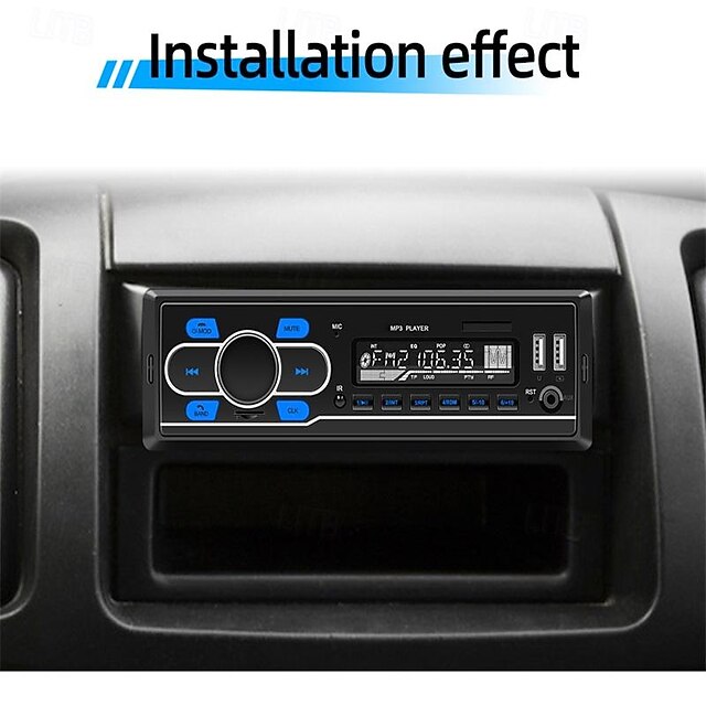 1din DAB 12V Car Radio Autoradio Bluetooth/FM/USB/SD/AUX-in Stereo AI ...