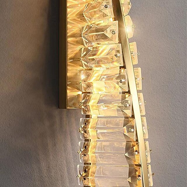 LED Indoor Wall Lights 3-Color Light 50/100cm Crystal Linear Wall ...