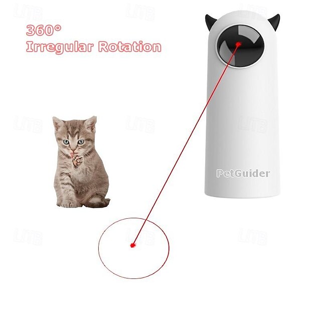 Automatic Cat Toys Interactive Smart Teasing Pet LED Laser Indoor Cat ...