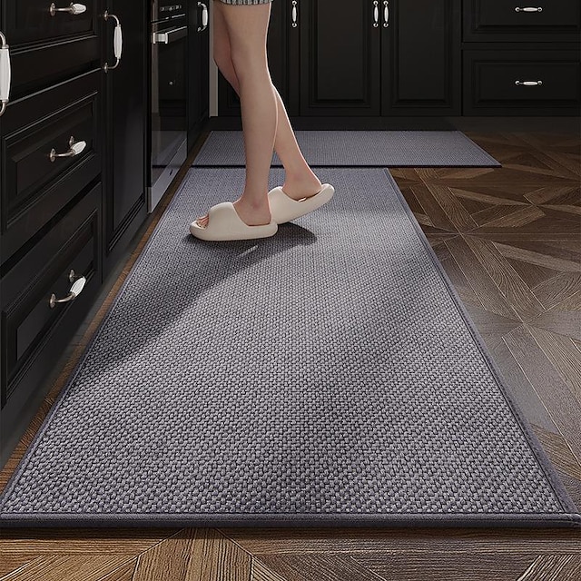 Kitchen Rugs & Mats Non-Skid WashableAnti-Fatigue, Non-Slip Absorbent ...